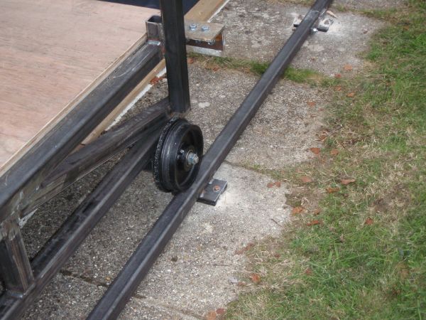 Rolling platform gantry on steel track - Safire Associates