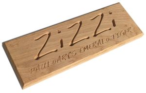 Wooden nameplates made to order from oak and teak in southamton ...