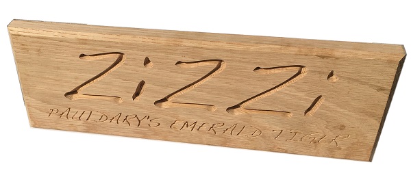 Wooden name plate in Southampton – Safire Associates