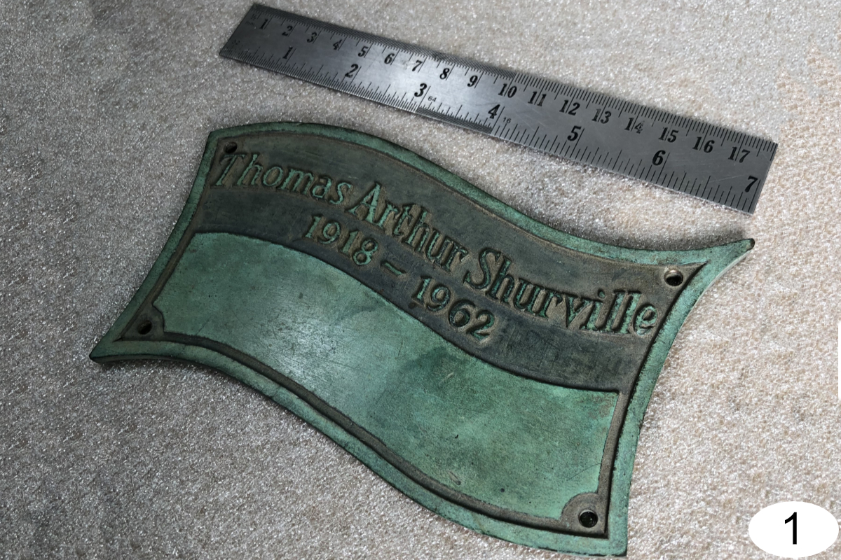 Bronze plaque modified and updated – Safire Associates